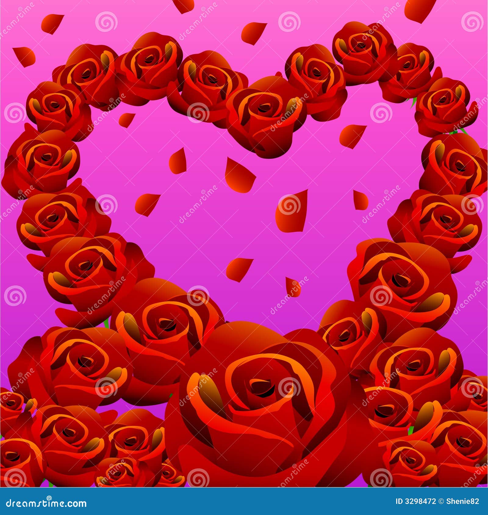 Love Rose stock vector. Illustration of flower, love, decoration - 3298472