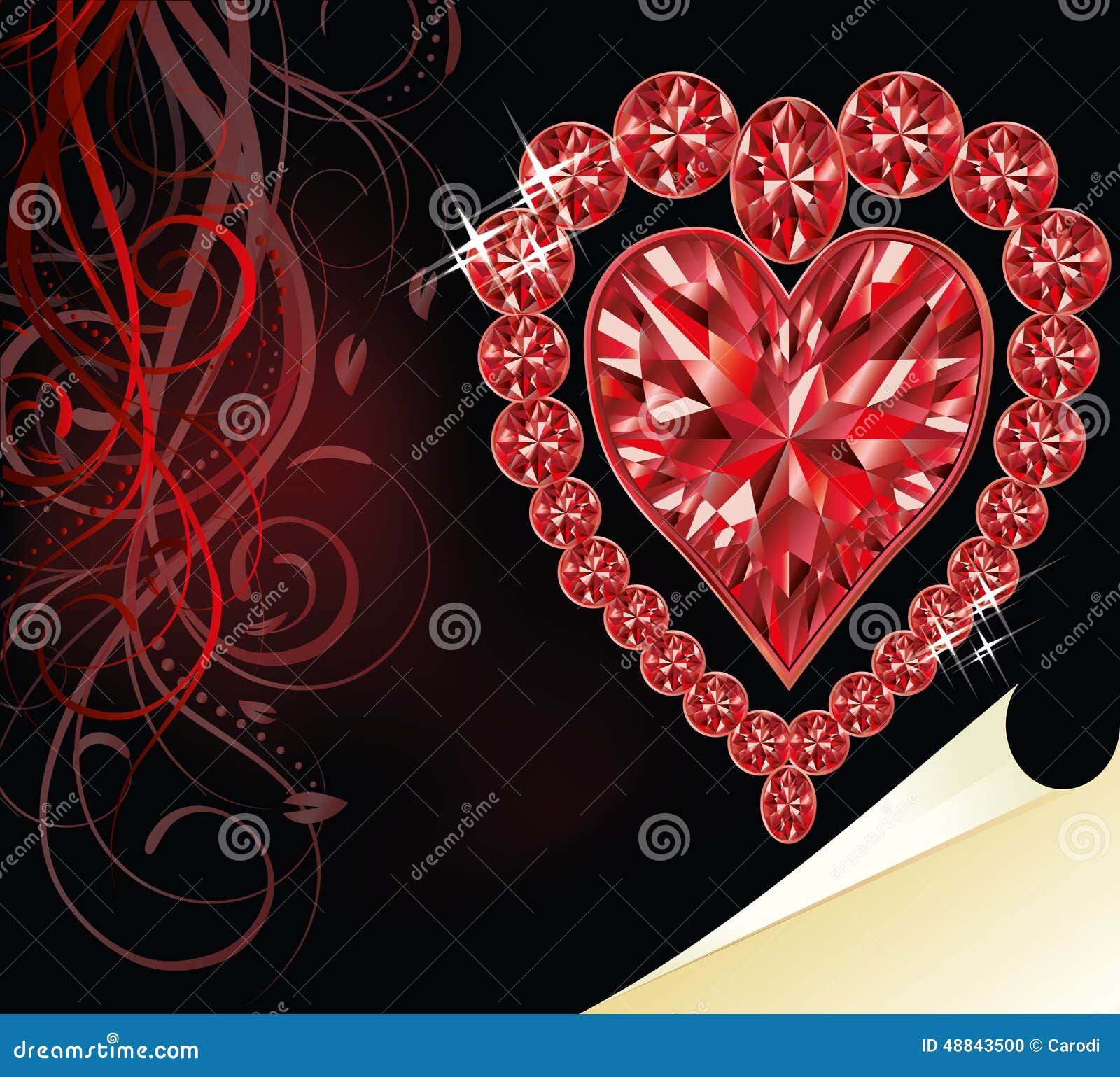 Love Ruby Heart, Wedding Valentines Day Stock Vector - Illustration of ...