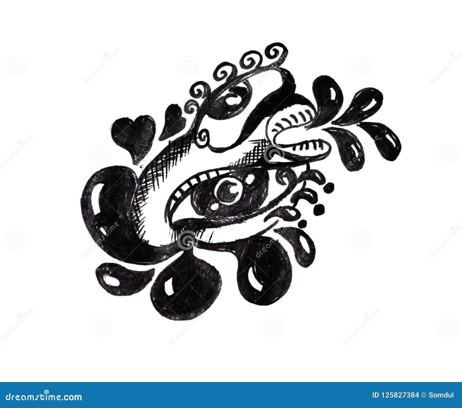 Love and sadness stock illustration. Illustration of heart - 125827384