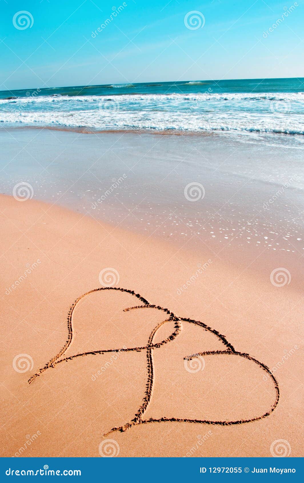 Love in the sand stock image. Image of relax, serene - 12972055