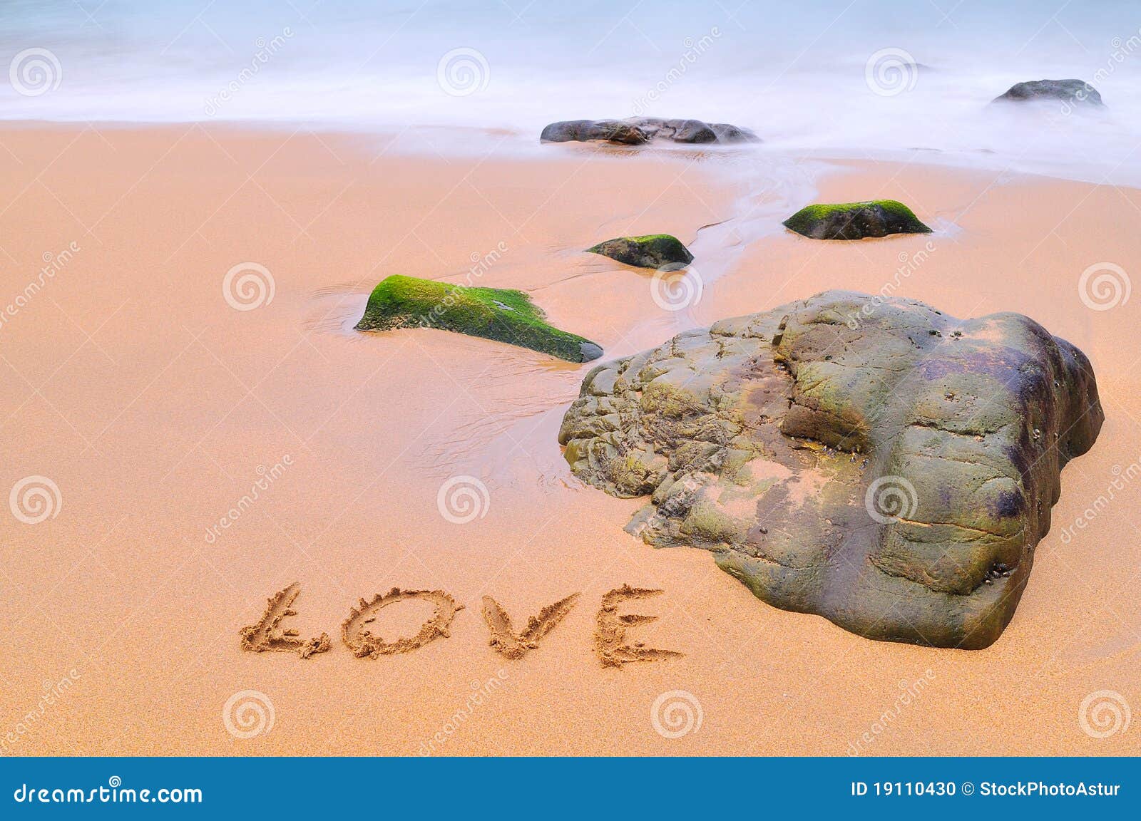 Love in the sand. stock photo. Image of tourism, beach - 19110430
