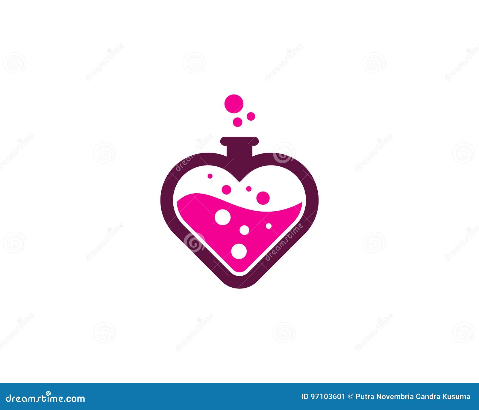 Love Science Lab Icon Logo Design Element Stock Vector - Illustration ...
