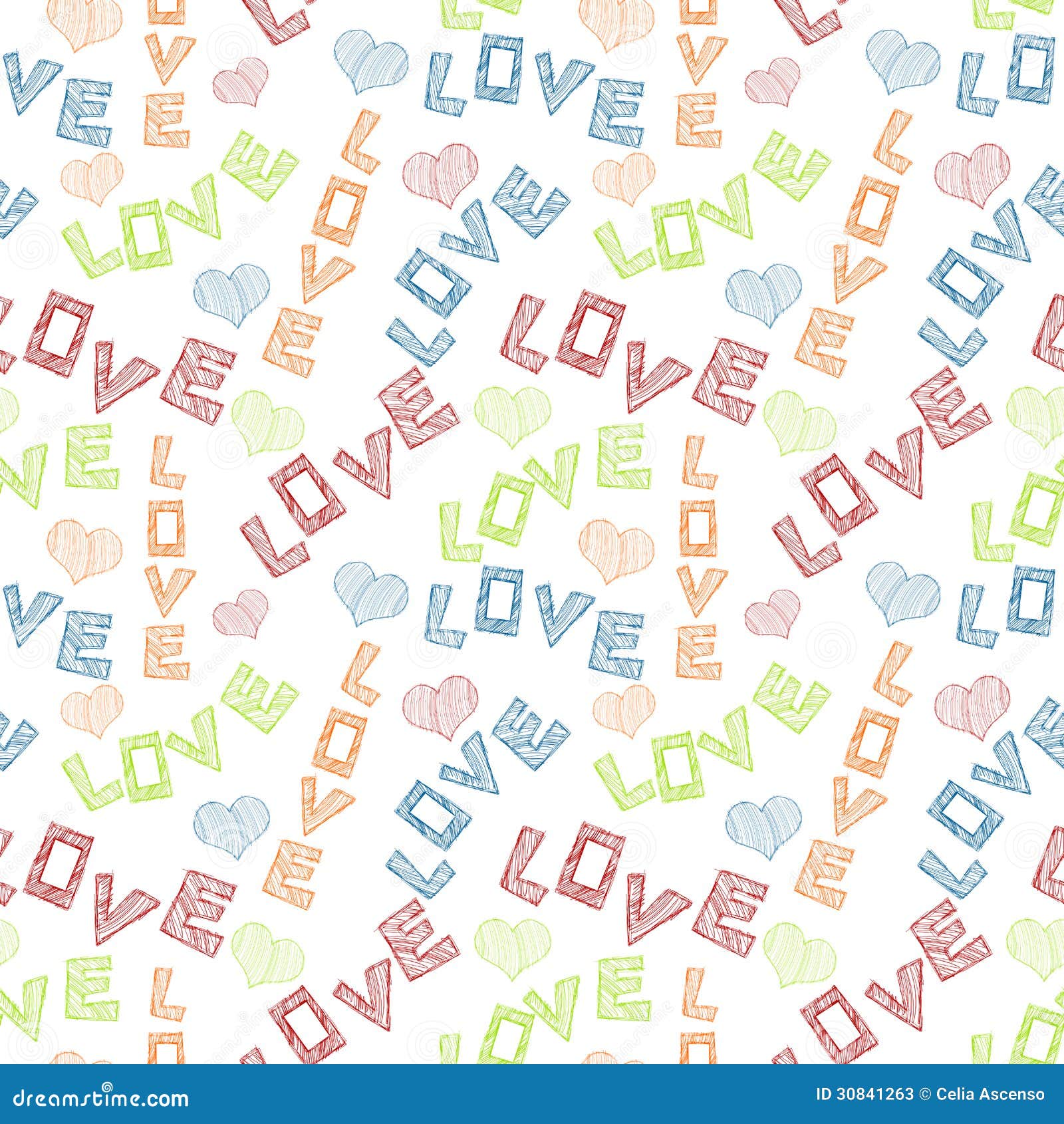 Love Scribbled Words Seamless Background Stock Illustrations – 9 Love ...