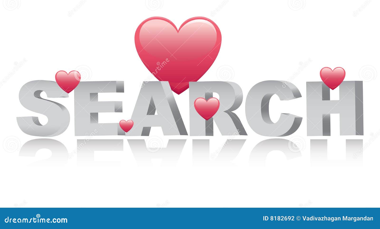 Love search stock vector. Illustration of fourteenth, grey - 8182692