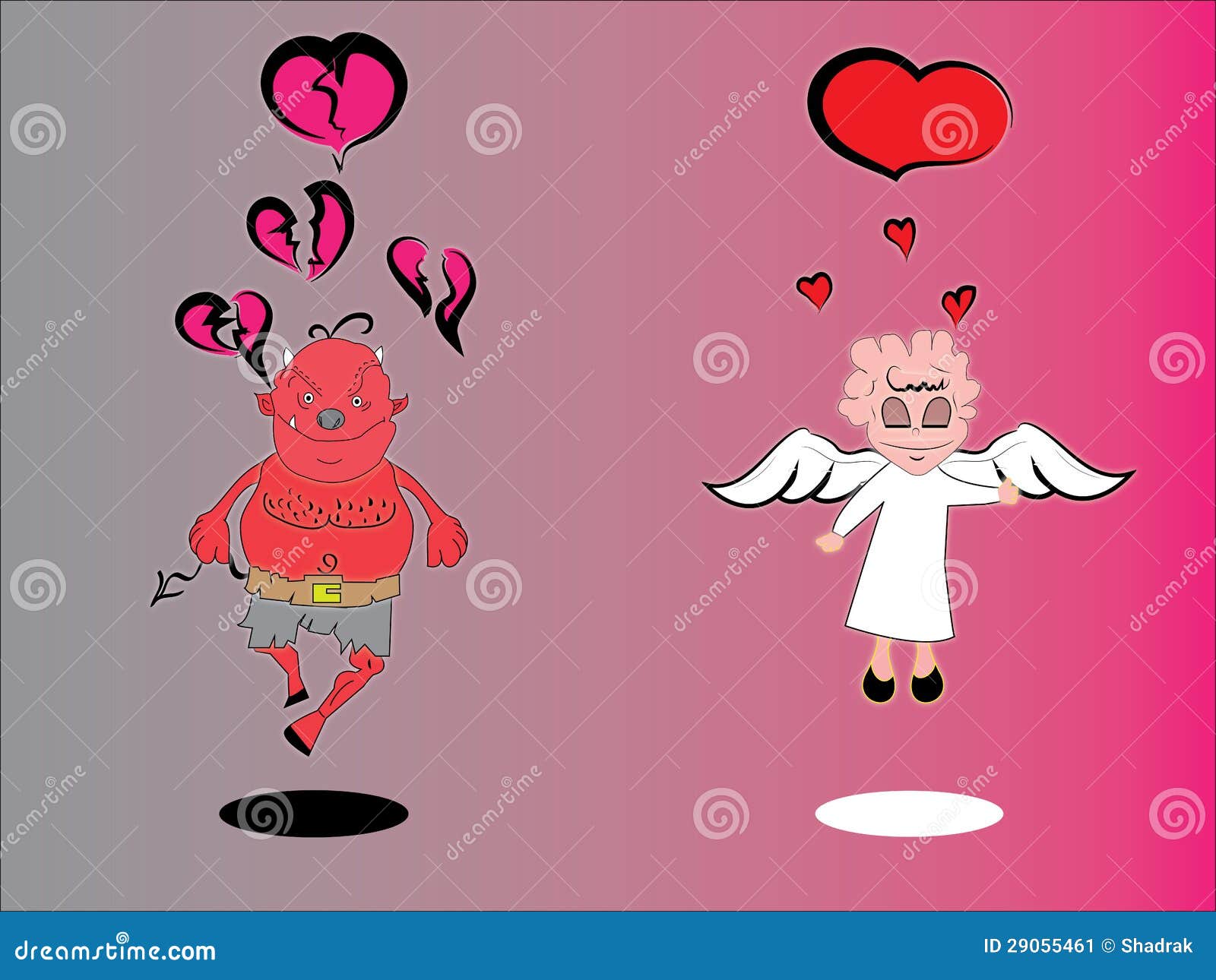 Love and separation stock illustration. Illustration of grant - 29055461