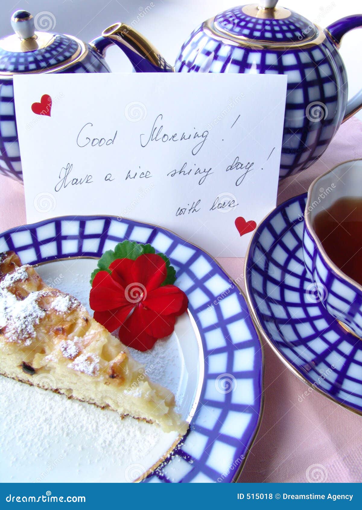 With love served breakfast stock photo. Image of pink, morning - 515018