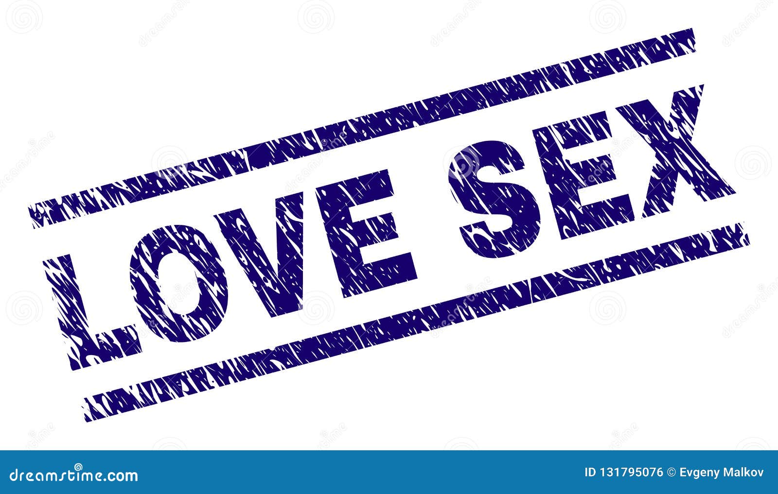 Scratched Textured Love Sex Stamp Seal Stock Vector Illustration Of