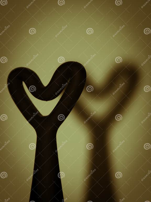 Love in the shadows stock image. Image of gift, heart - 34954821