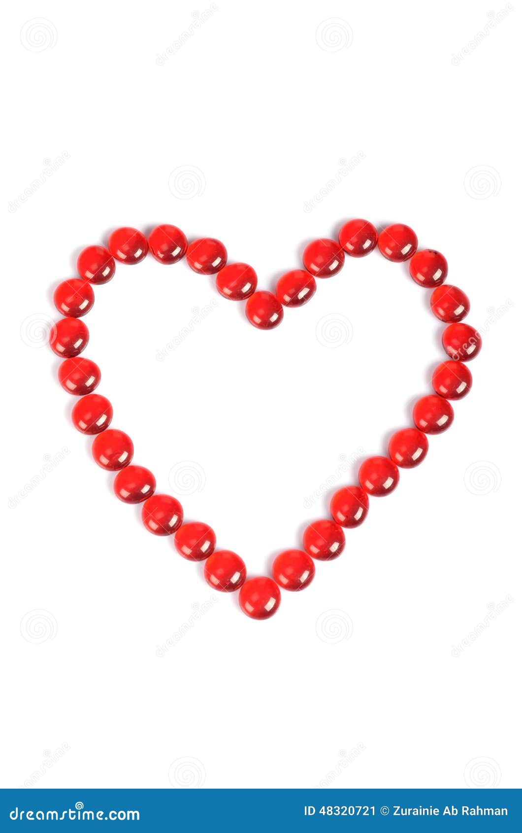 Love Shape from Beautiful Red Stones Stock Image - Image of gemstone ...