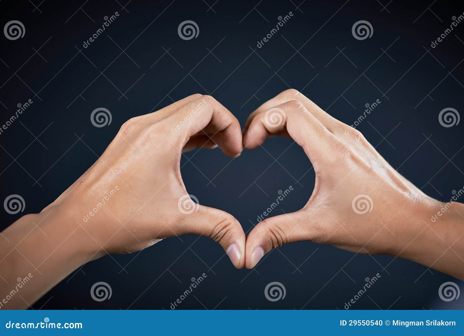 Love Shape Hand by Handsome Man Stock Photo - Image of human, casual ...