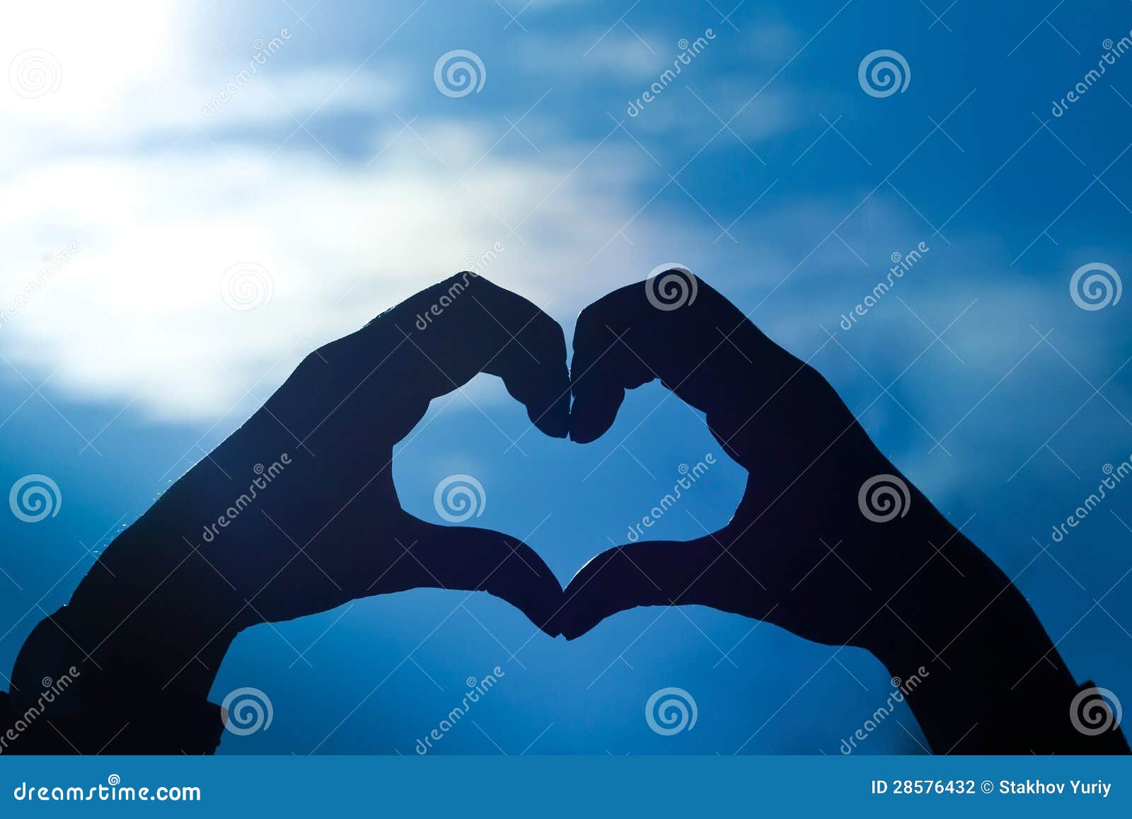 Love shape hand silhouette stock photo. Image of love - 28576432