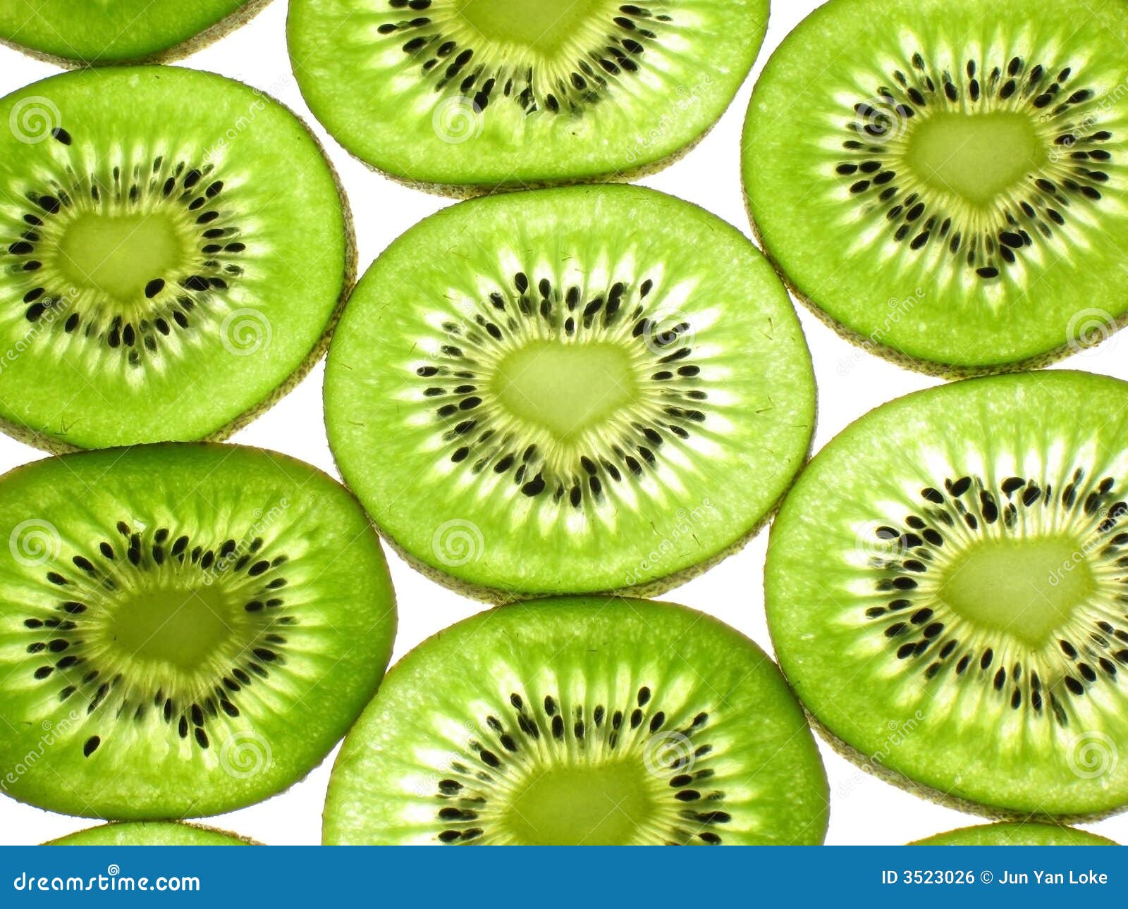 Love Shape Kiwi Slices stock photo. Image of fruit, food - 3523026