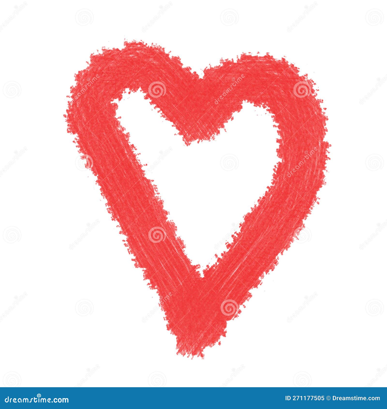 Love Shape Symbol Illustration in Red Color Stock Illustration ...