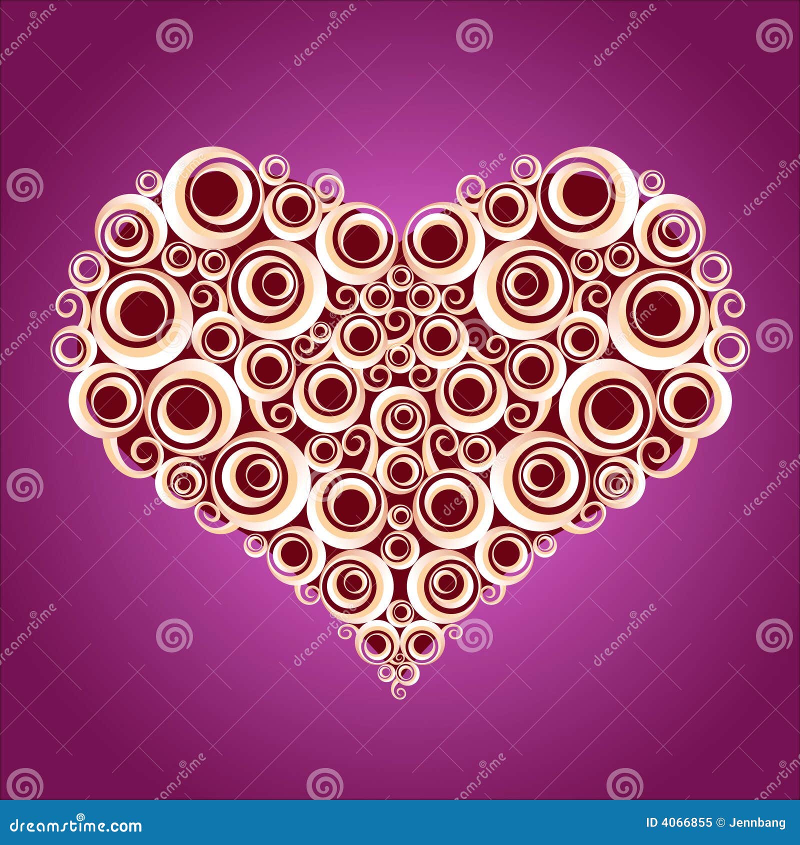 Love shape2 stock vector. Illustration of heart, abstract - 4066855