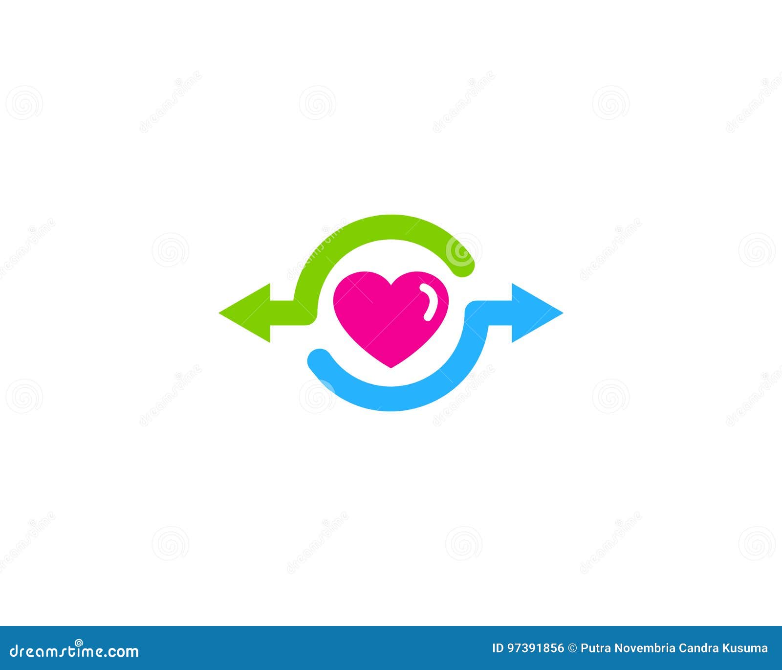Love Share Icon Logo Design Element Stock Vector - Illustration of ...