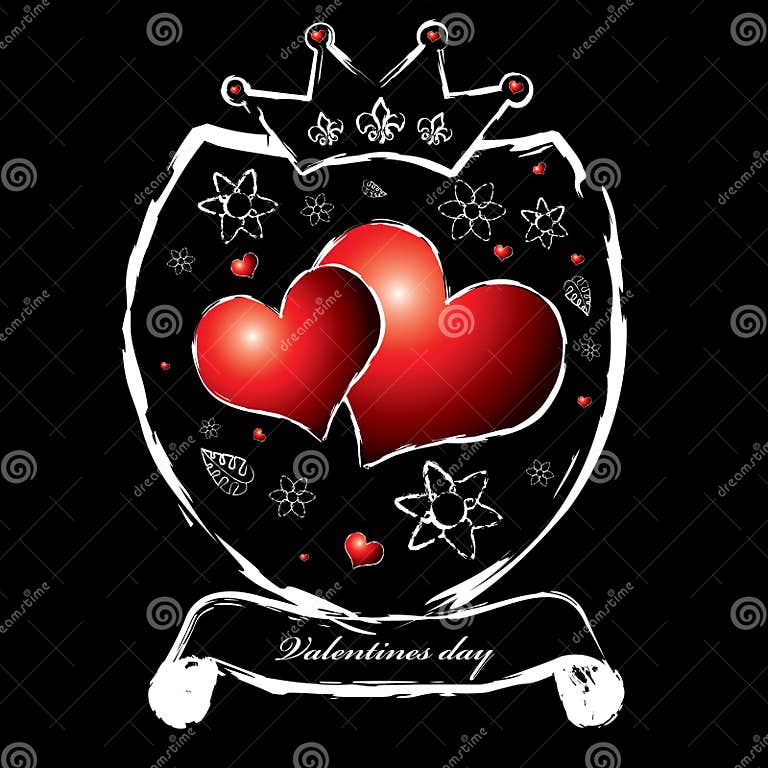 Love shield stock illustration. Illustration of color - 4055249