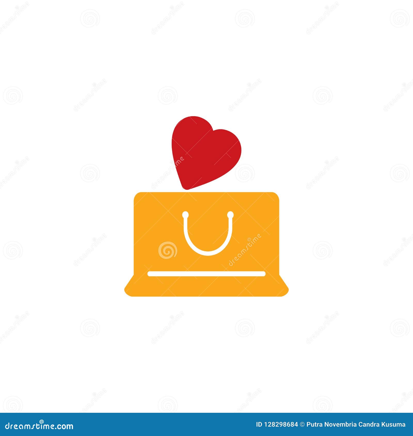 Love Shop Logo Icon Design stock vector. Illustration of couple - 128298684