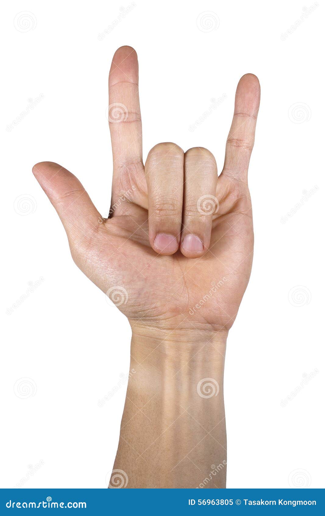 Love Sign by Hand Isolated on White Stock Image - Image of peace, curve ...