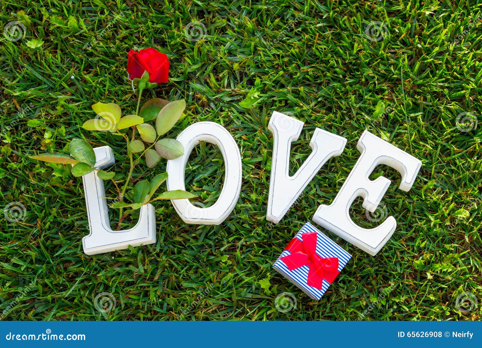 Love sign with rose stock photo. Image of text, wood - 65626908