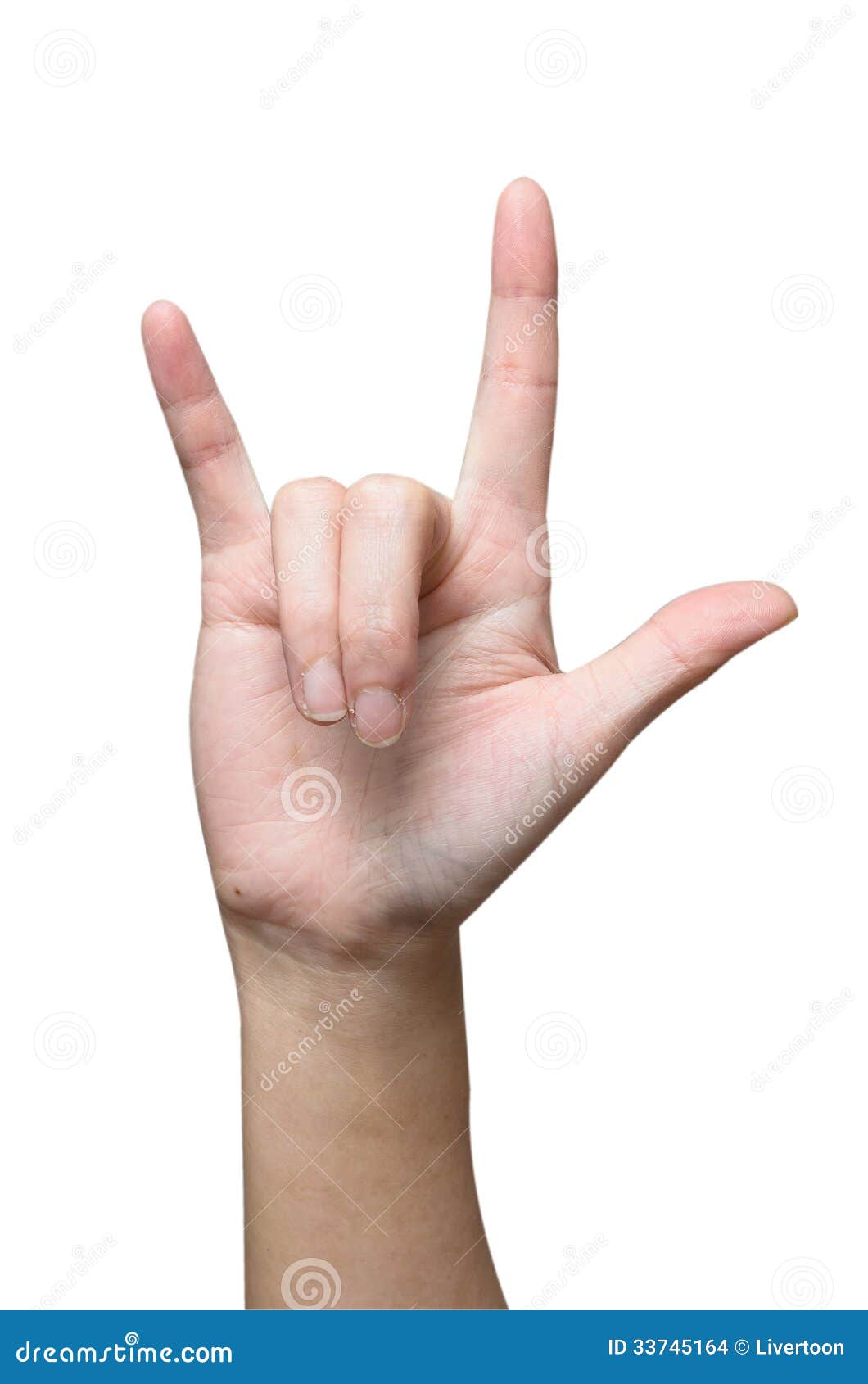 Love sign from women hand stock photo. Image of fingernail - 33745164