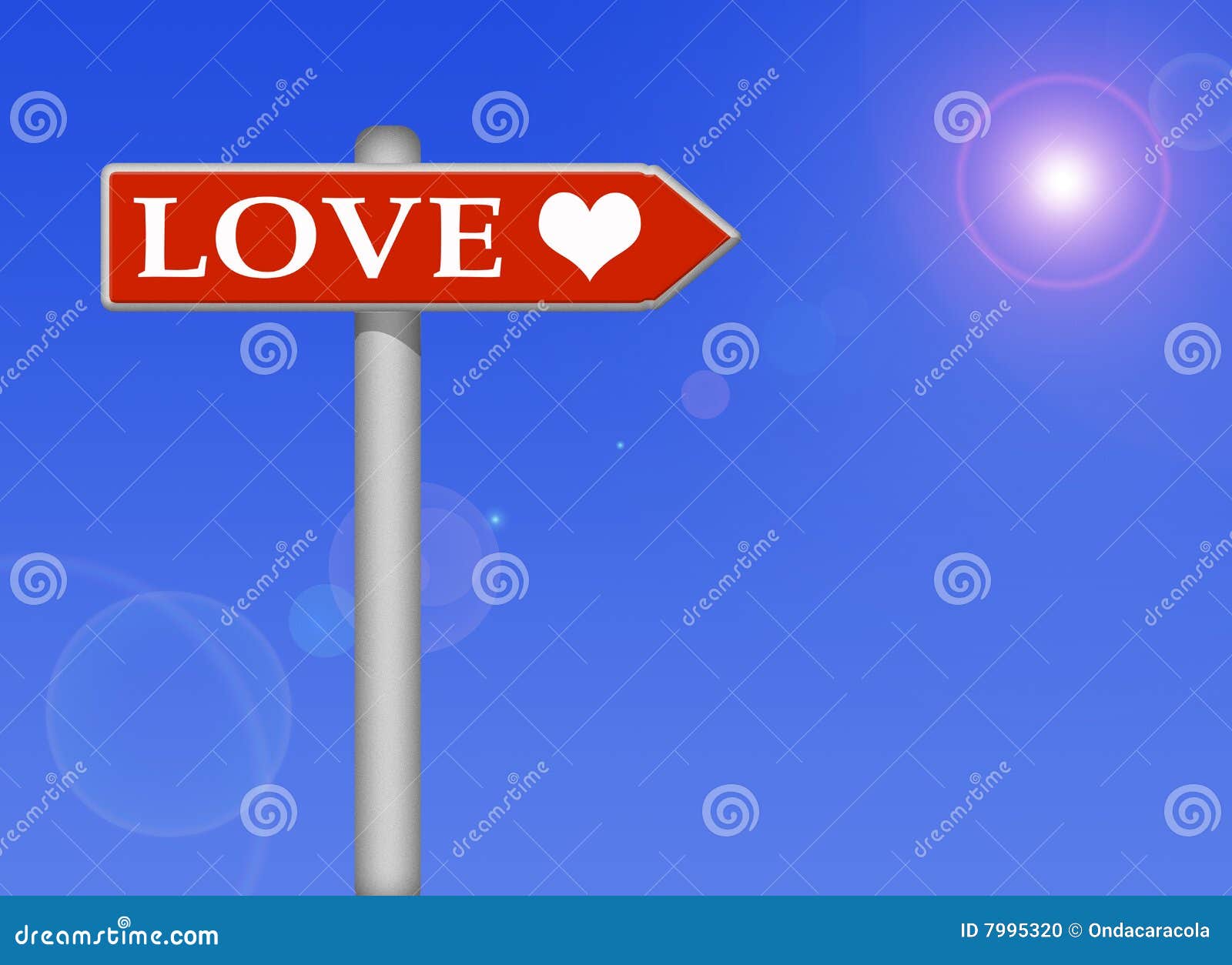 Love signal stock illustration. Illustration of street - 7995320