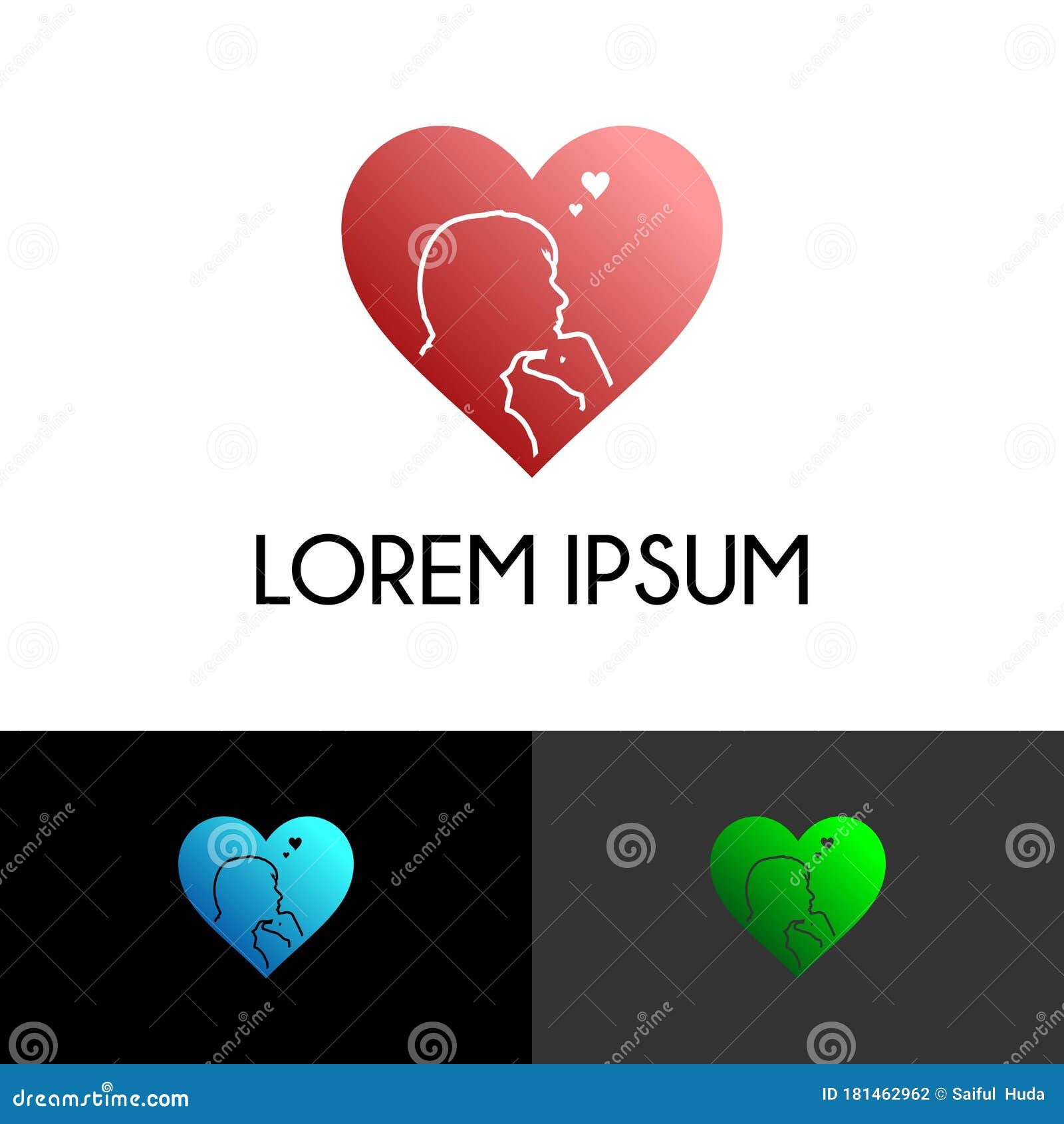 Love Simple Logo Icon Design Vector. Stock Vector - Illustration of ...