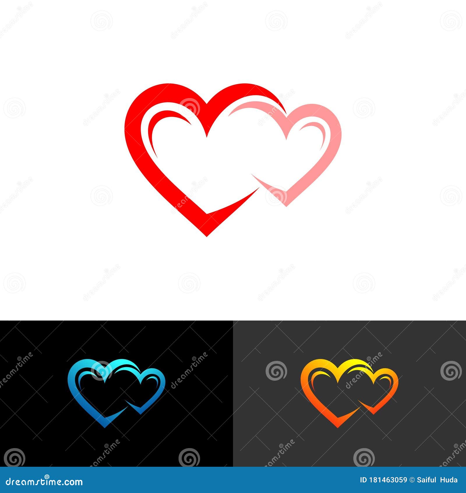 Love Simple Logo Icon Design Vector. Stock Vector - Illustration of ...