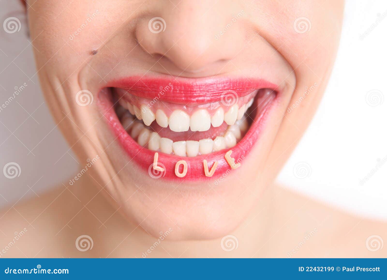 Love smile stock image. Image of sensual, mouth, macro - 22432199
