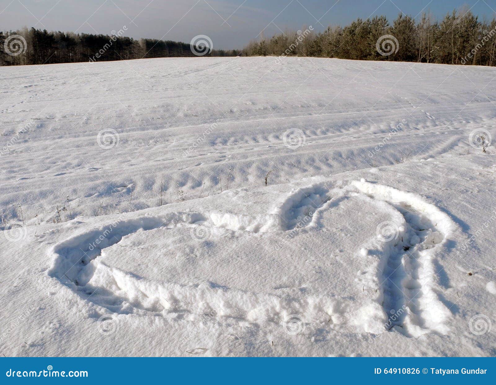 Love, snow, winter. stock photo. Image of snow, rural - 64910826