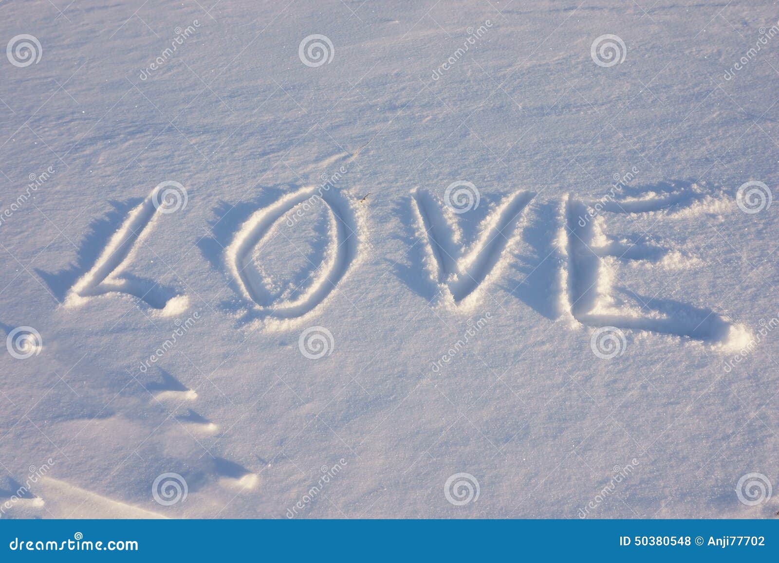 Love in the snow stock photo. Image of cold, winter, symbol - 50380548