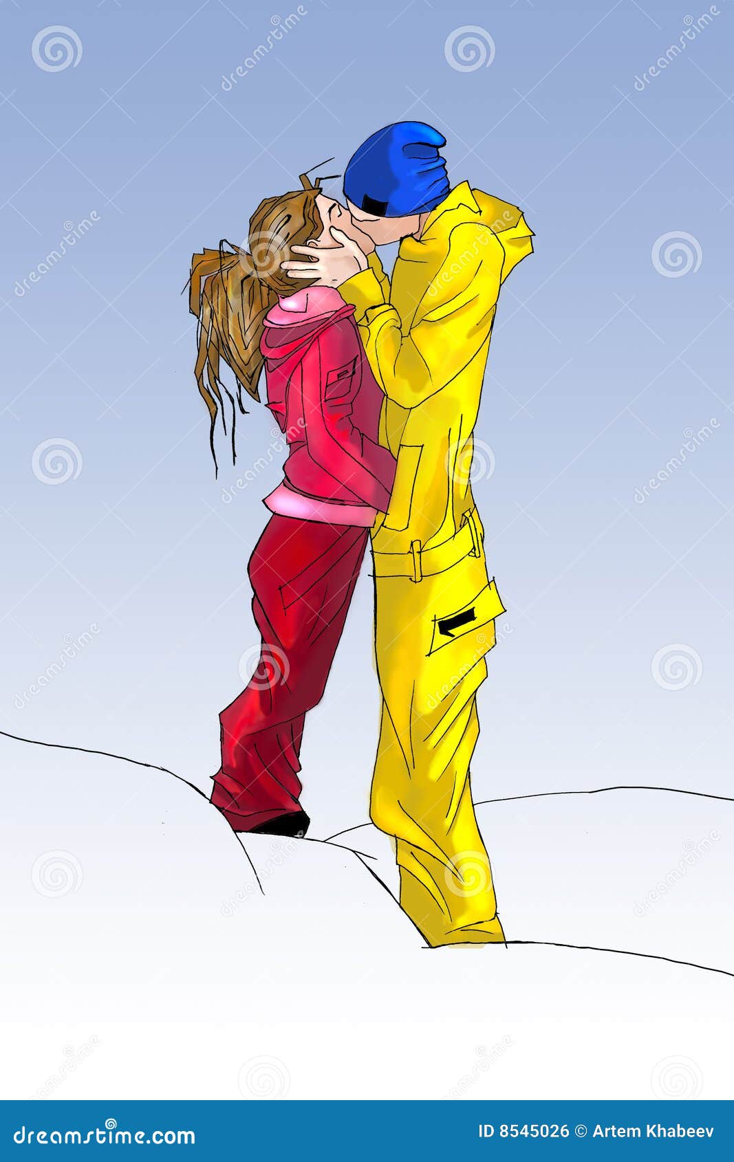 Love Snowboard stock illustration. Illustration of mountains - 8545026