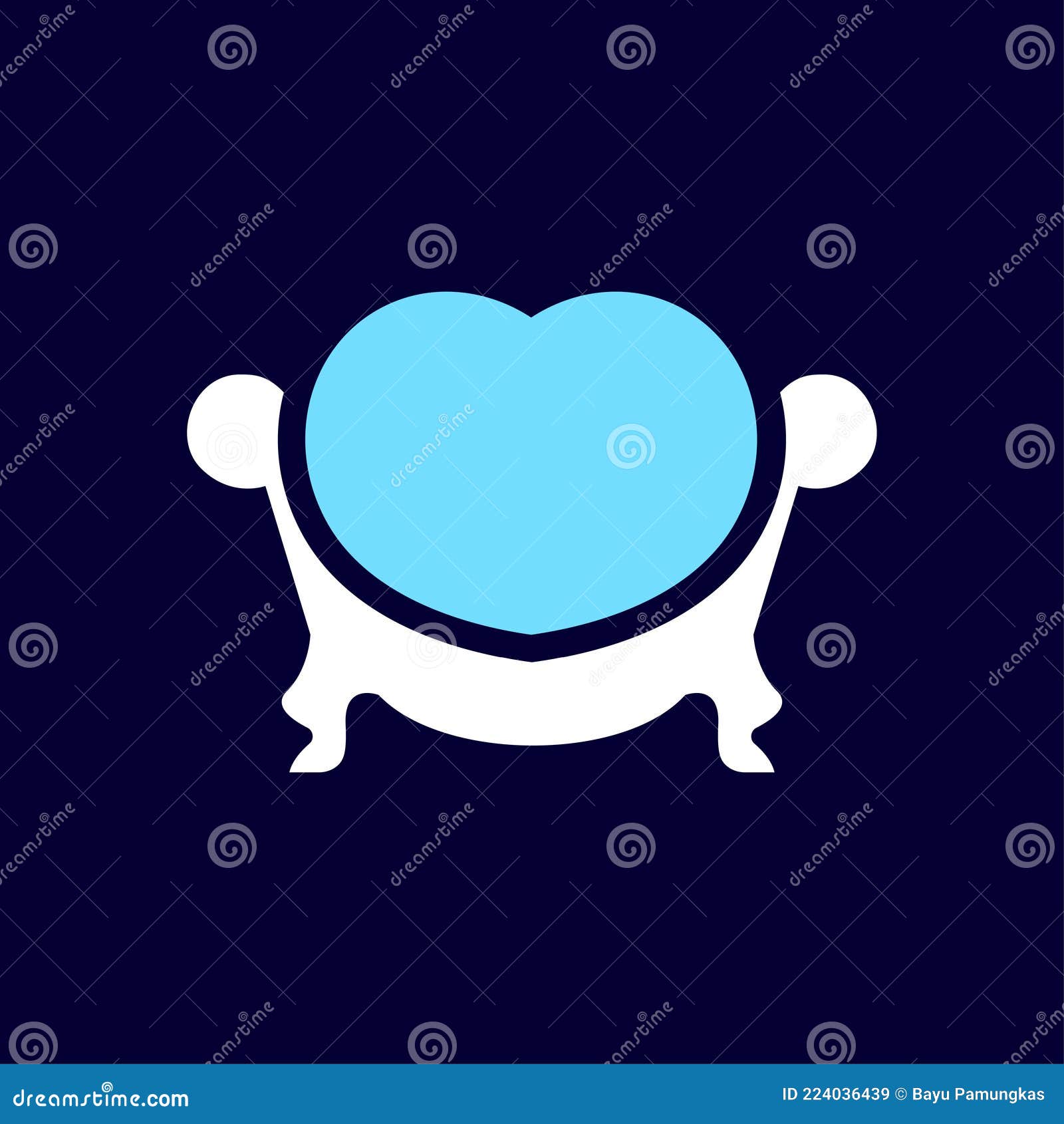 Love Sofa Sitz Logo Symbol Vektor Element. Sofa-Symbolvorlage Vektor ...