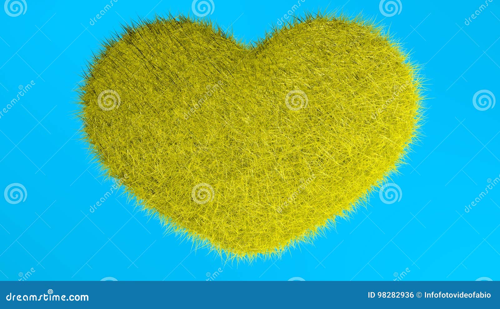 Love, soft yellow heart. stock illustration. Illustration of valentine ...