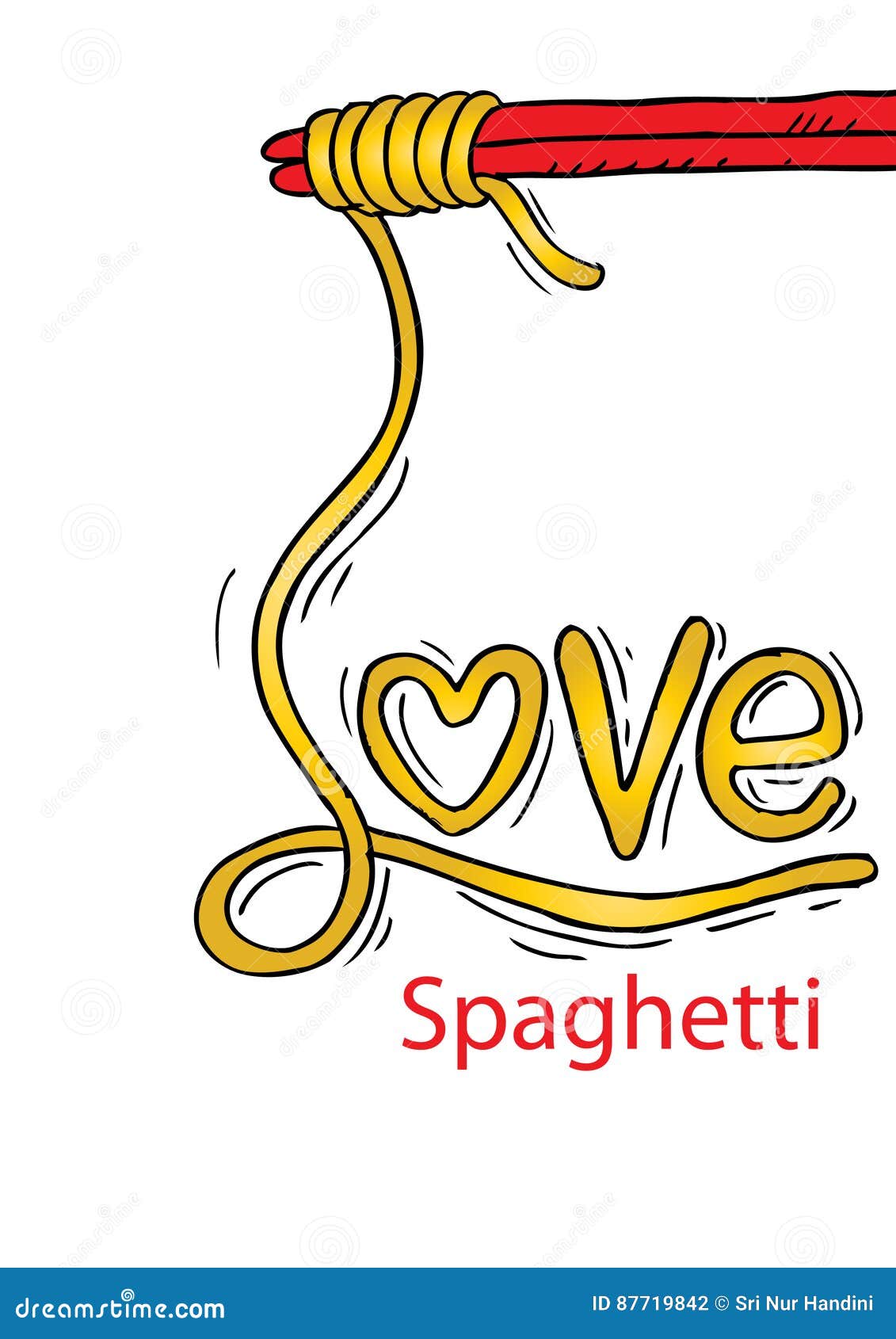 Love Spaghetti Royalty-Free Stock Image | CartoonDealer.com #87719842