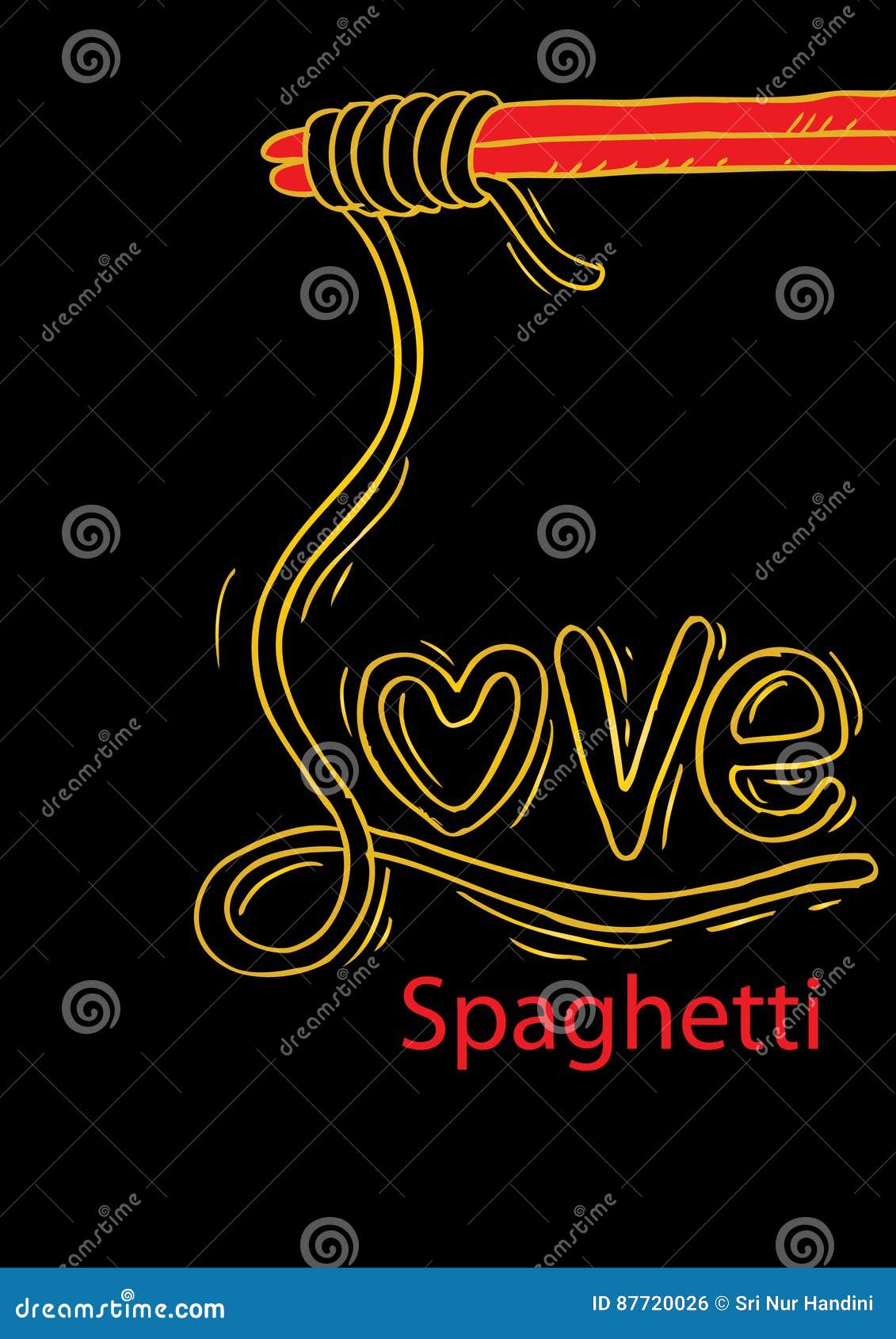Love Spaghetti Royalty-Free Stock Image | CartoonDealer.com #87719842