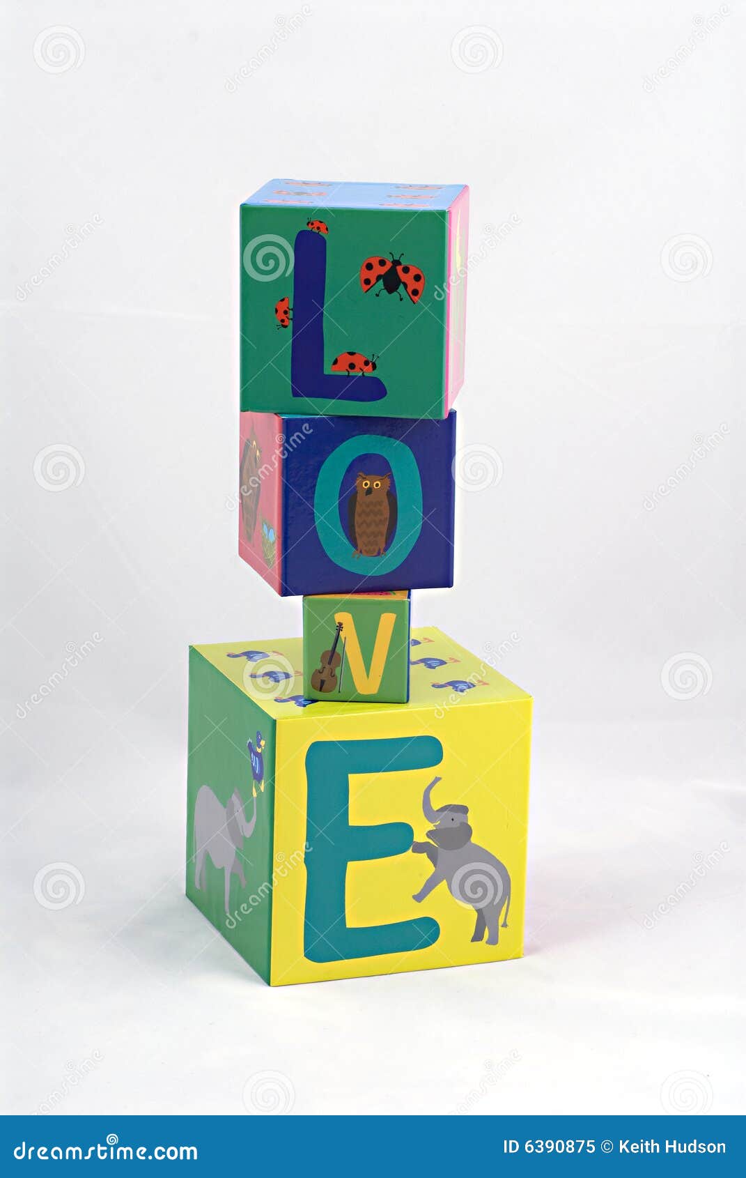 Love spelled with blocks stock image. Image of spelling - 6390875