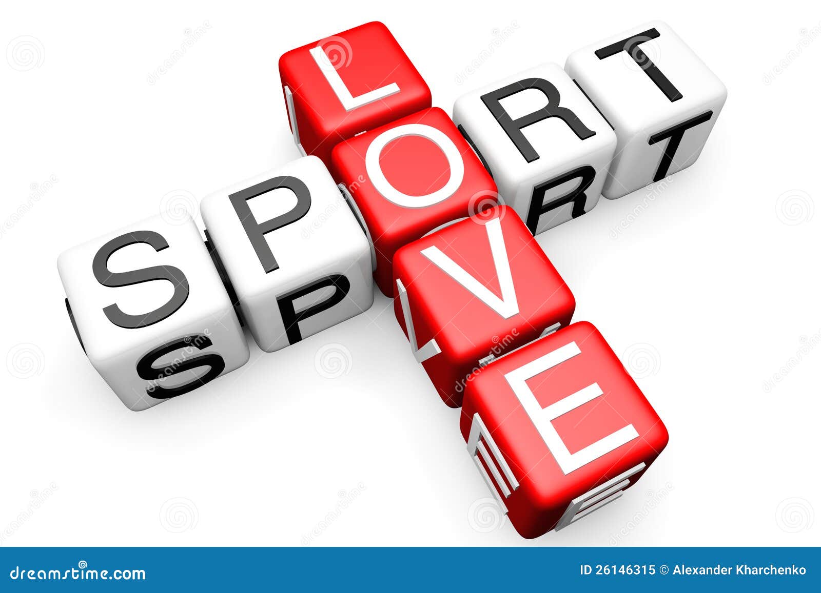 I Love Sport Poster Cartoon Vector | CartoonDealer.com #74286679