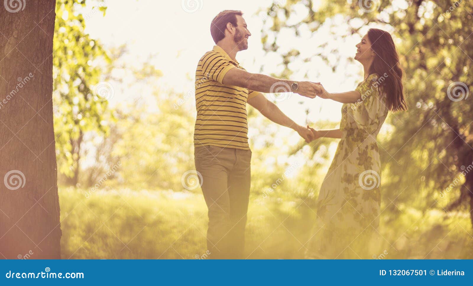Love in the spring stock image. Image of husband, freckle - 132067501
