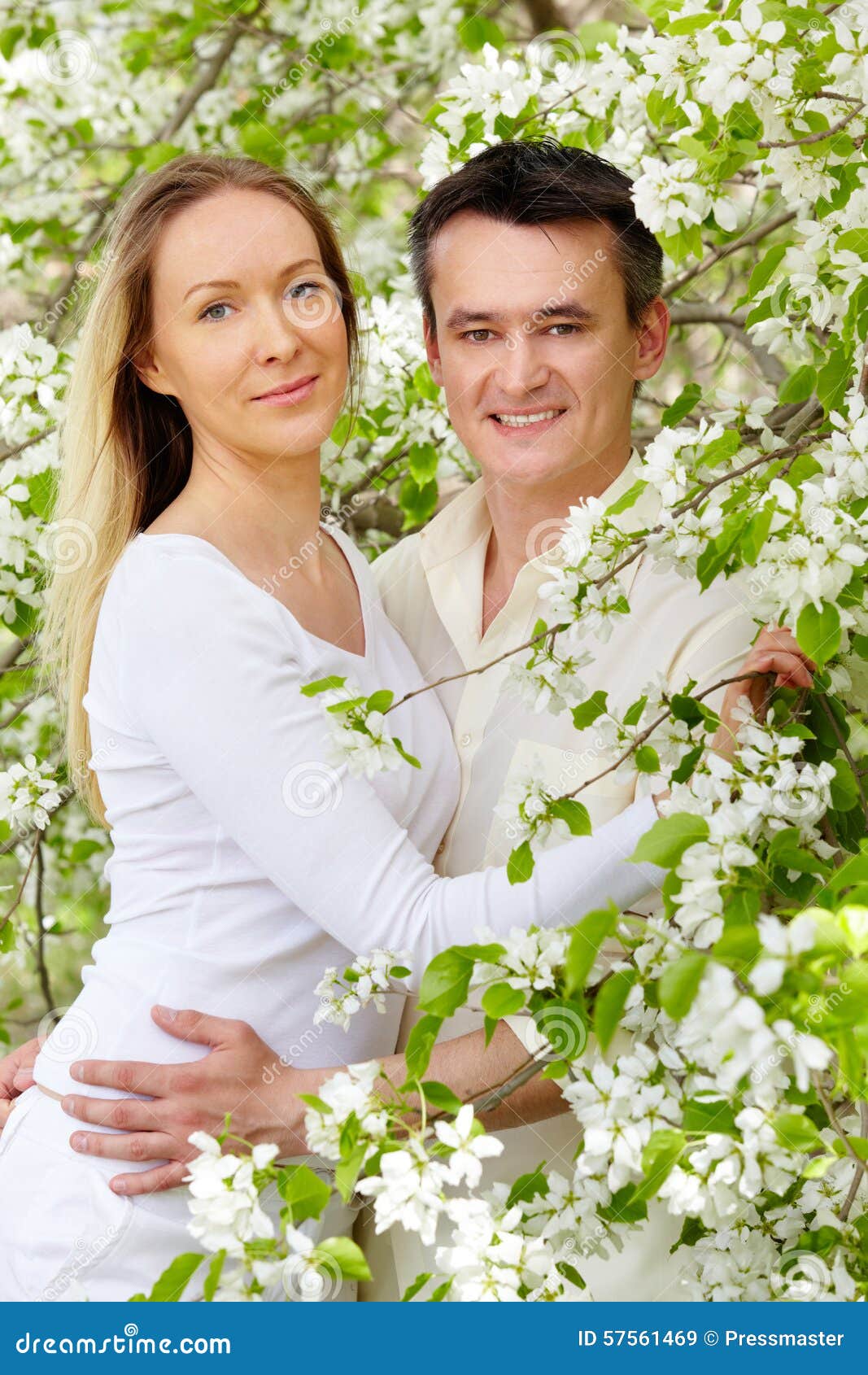 Love in spring stock image. Image of looking, person - 57561469