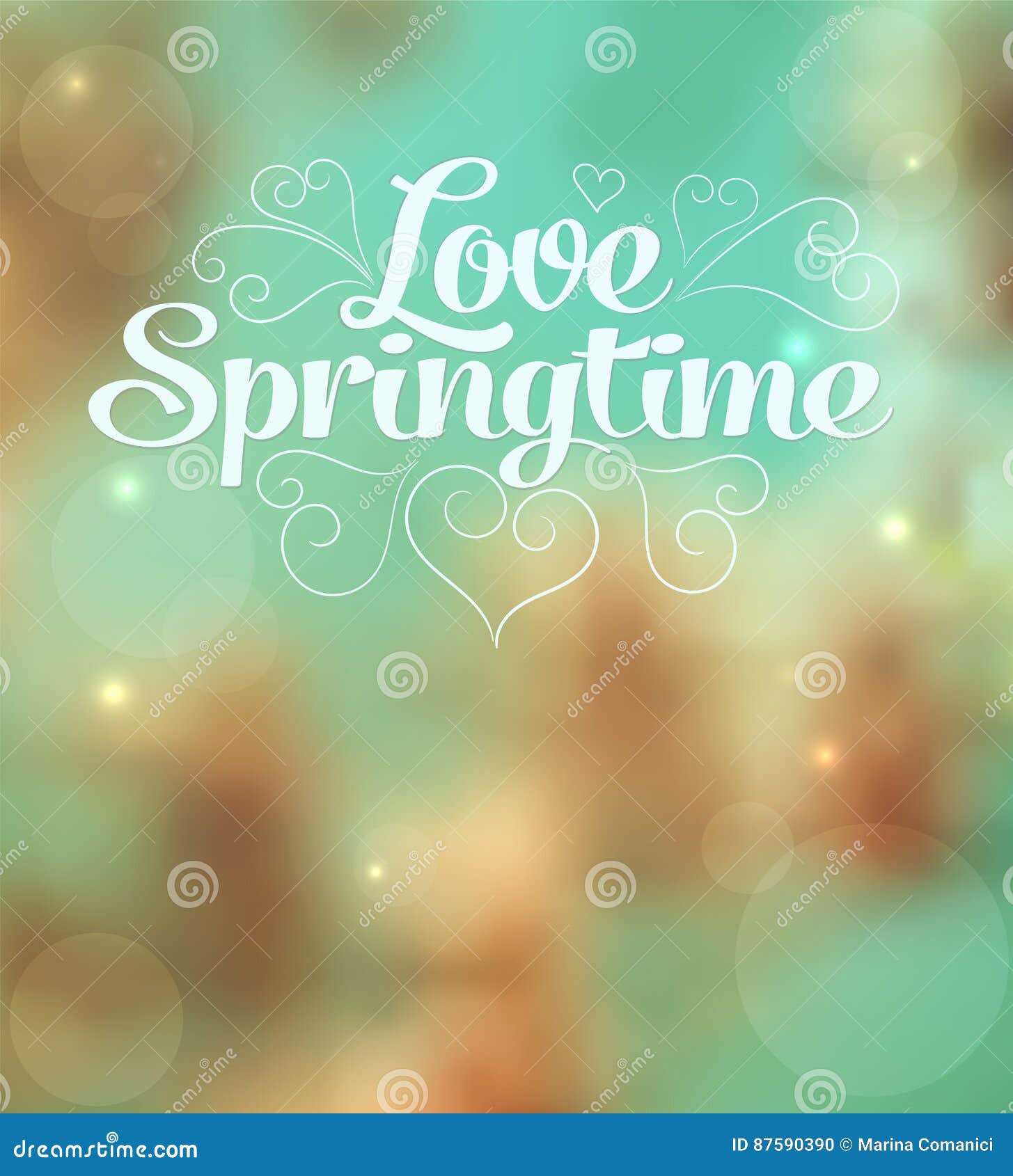 Love springtime stock vector. Illustration of advertising - 87590390
