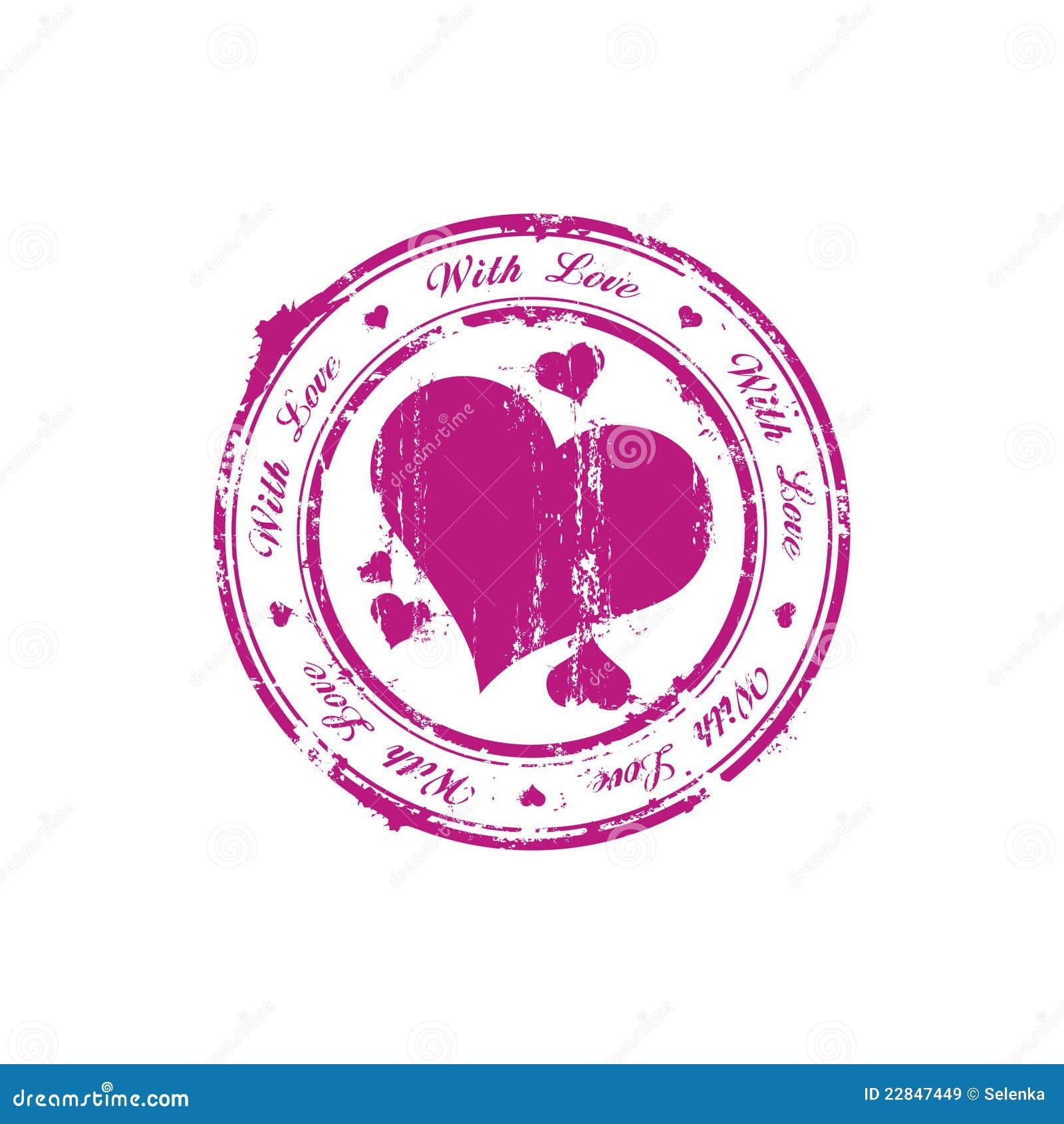 With love stamp stock vector. Illustration of heart, message - 22847449