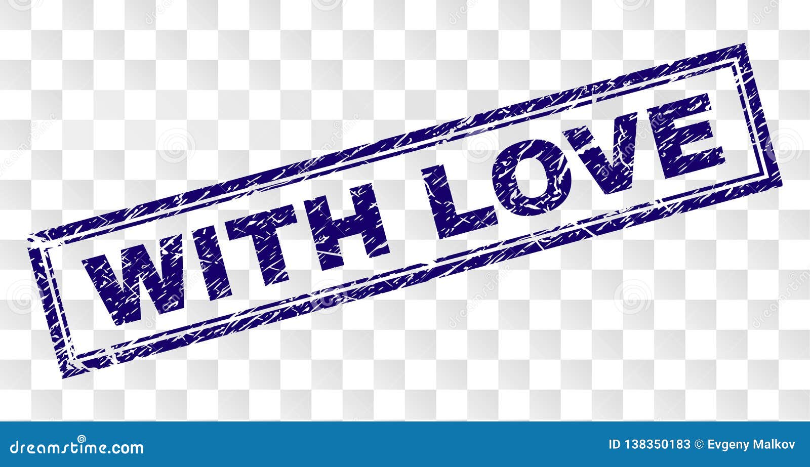 Grunge with LOVE Rectangle Stamp Stock Vector - Illustration of imprint ...