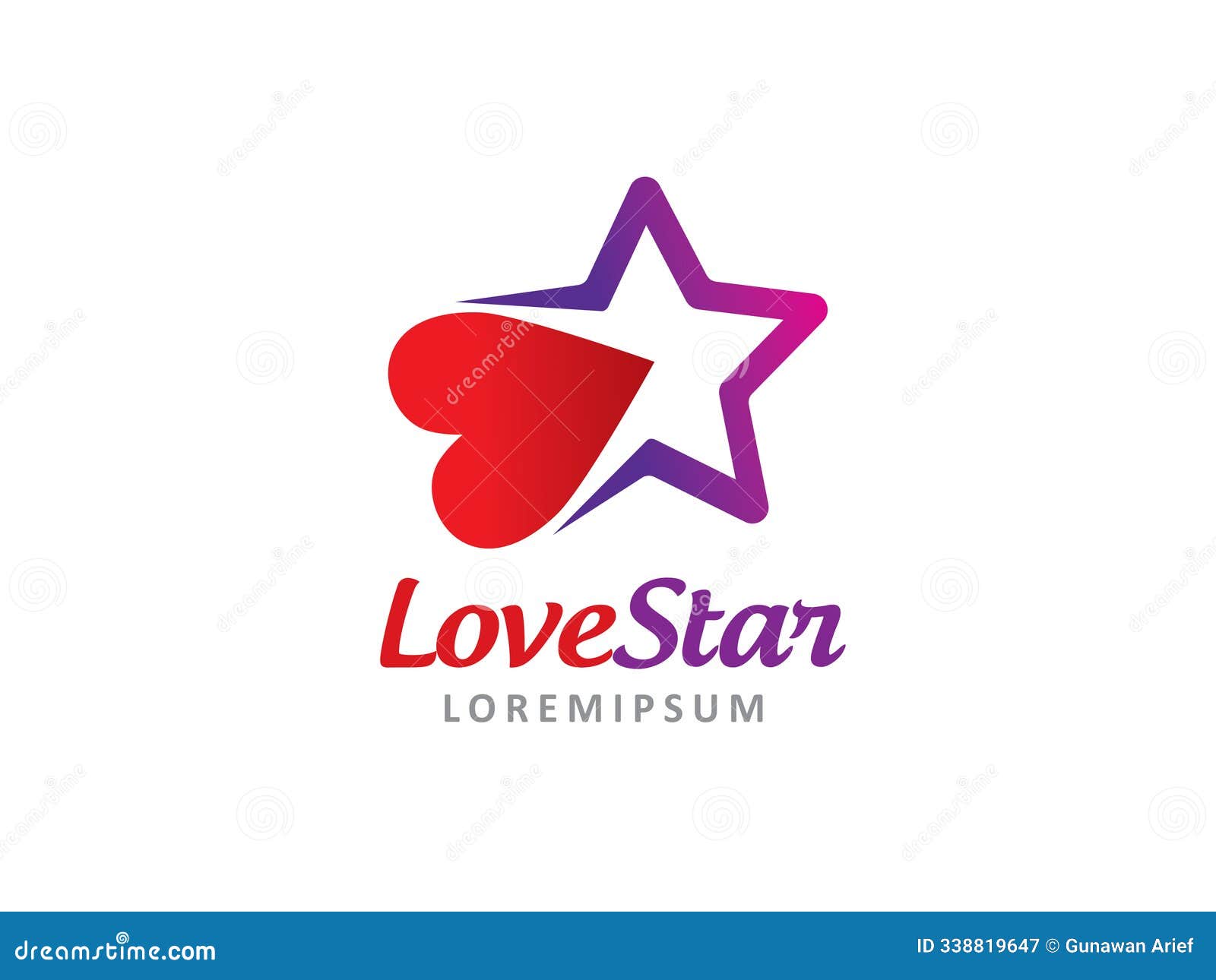 Love Star Logo Symbol or Icon Template Stock Vector - Illustration of ...