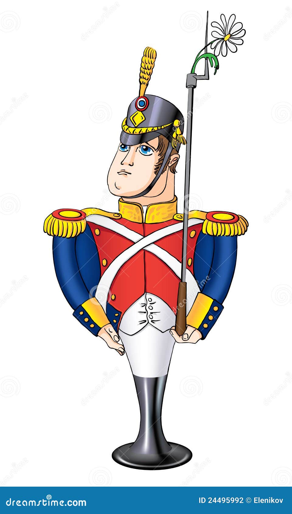 In Love the Steadfast Tin Soldier Stock Vector - Illustration of ...