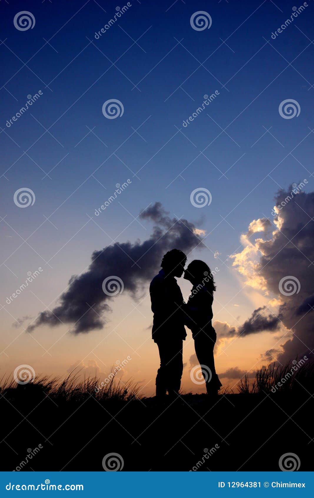 Love at sunset stock image. Image of connection, love - 12964381