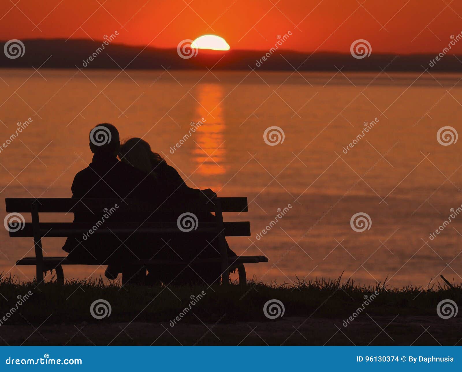 Love at sunset stock photo. Image of lovers, honeymoon - 96130374