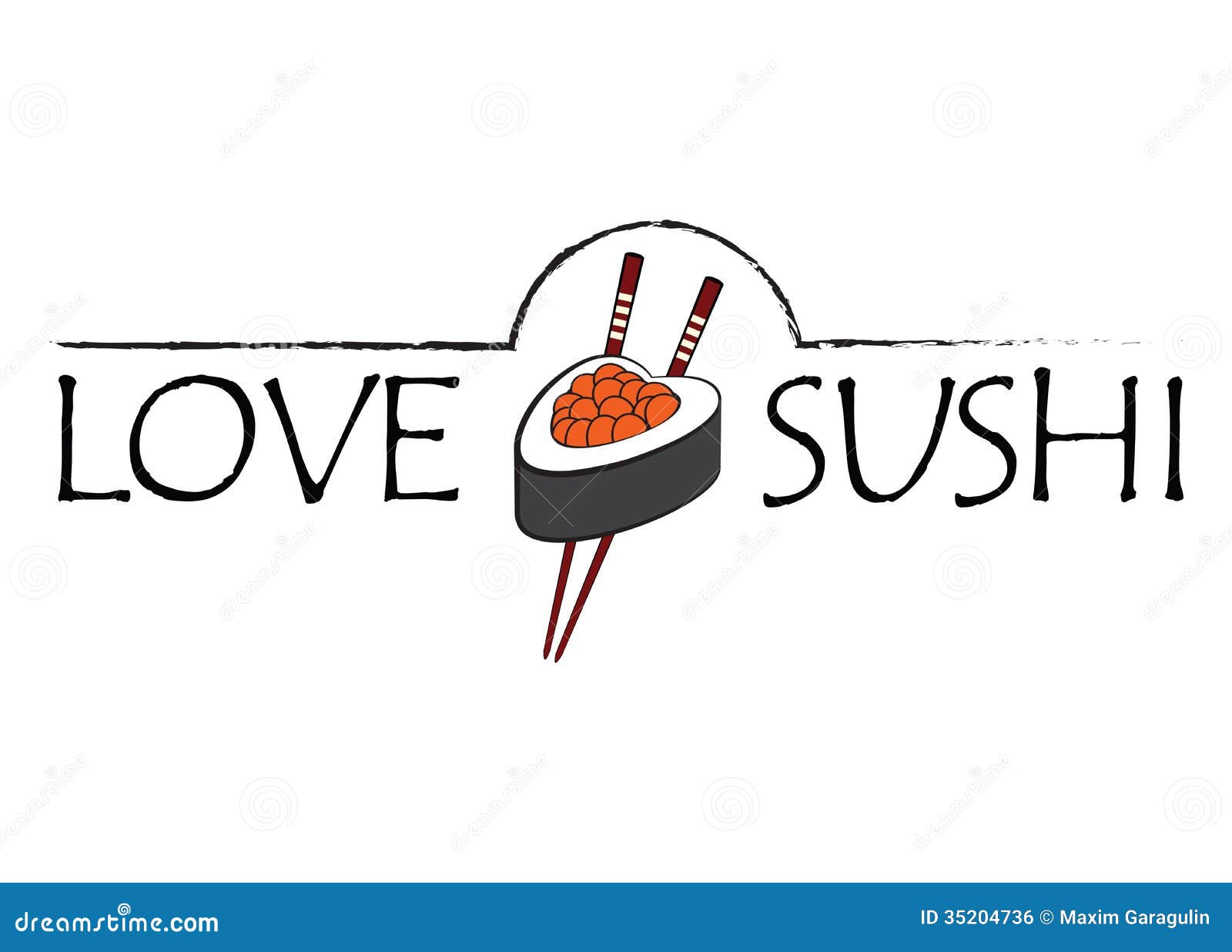 I Love Sushi. Kawaii Funny Ebi Sushi With Pink Cheeks And Big Eyes ...