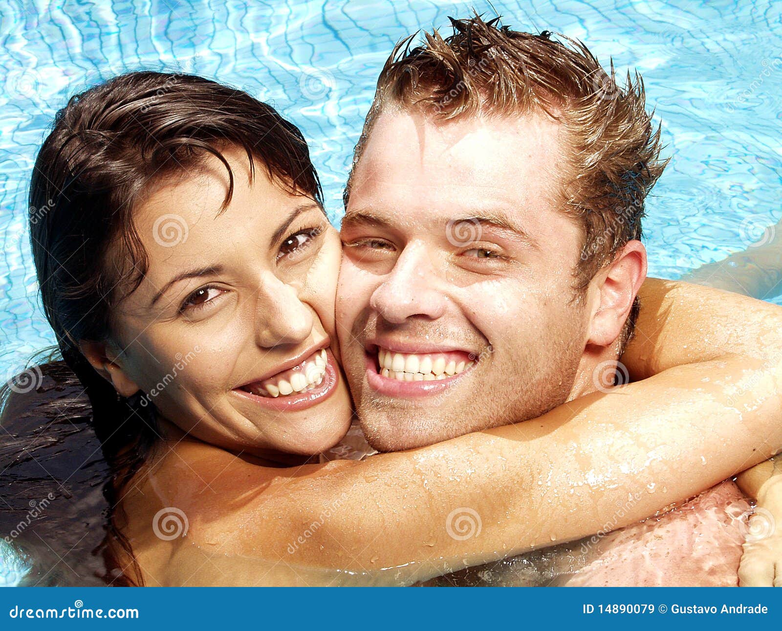 Love and swimmingpool. stock image. Image of feeling - 14890079