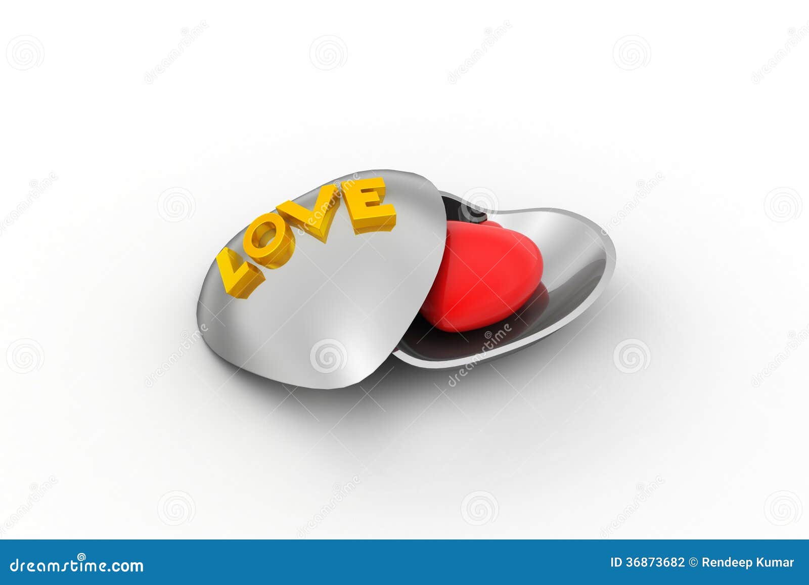 Love symbol in a box stock illustration. Illustration of decoration ...