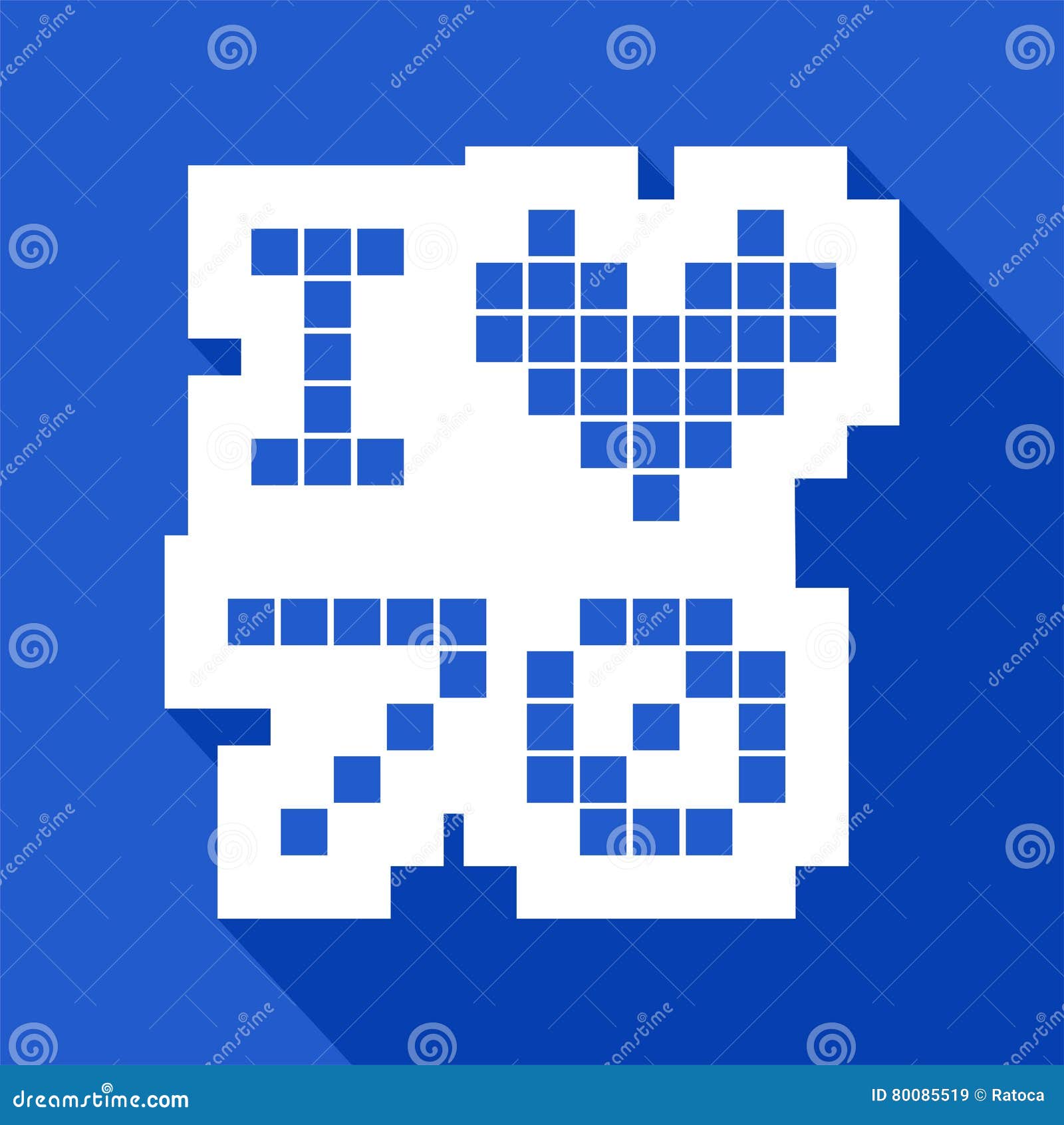 Love 70 symbol stock vector. Illustration of heart, retro - 80085519